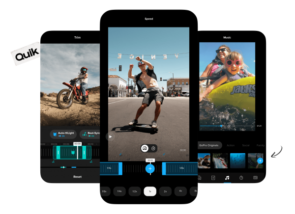 Aplicaciones quik | Controla y edita desde tu app GoPro